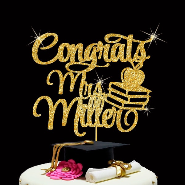 Teacher Cake Topper - Etsy