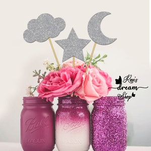 Star Cloud & Moon Centerpiece Picks, Twinkle Twinkle Little Star ...