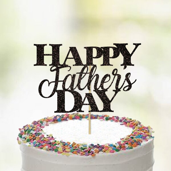 Happy Fathers Day Cake Topper - Etsy