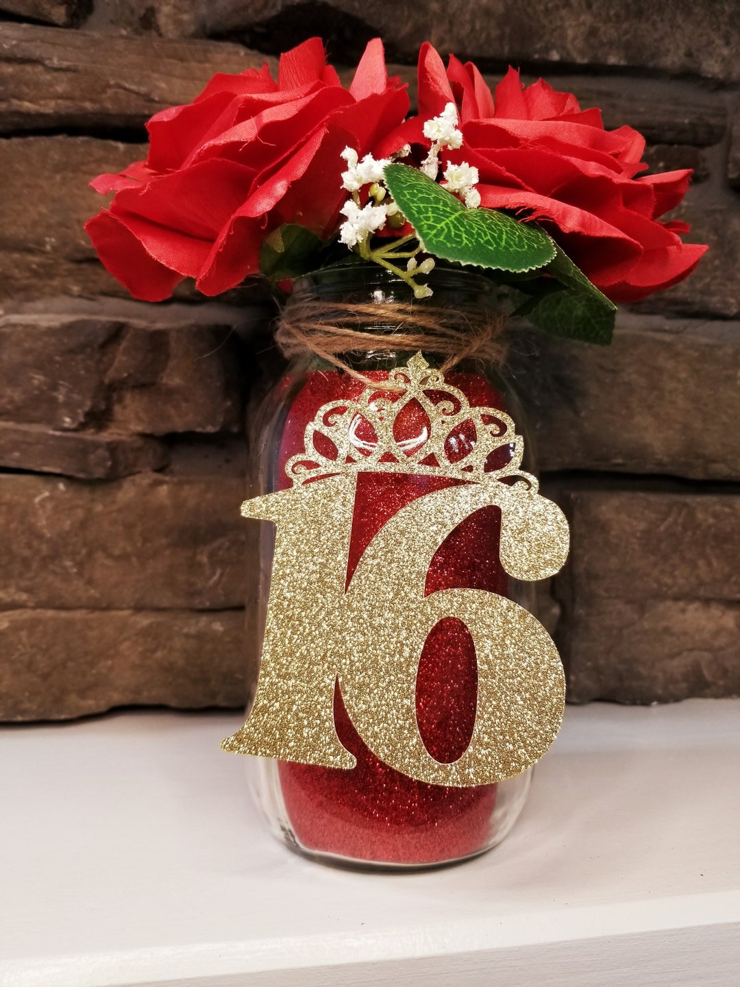 Sweet 16 Tags, 16th Birthday Decorations, 16 Birthday Centerpiece ...