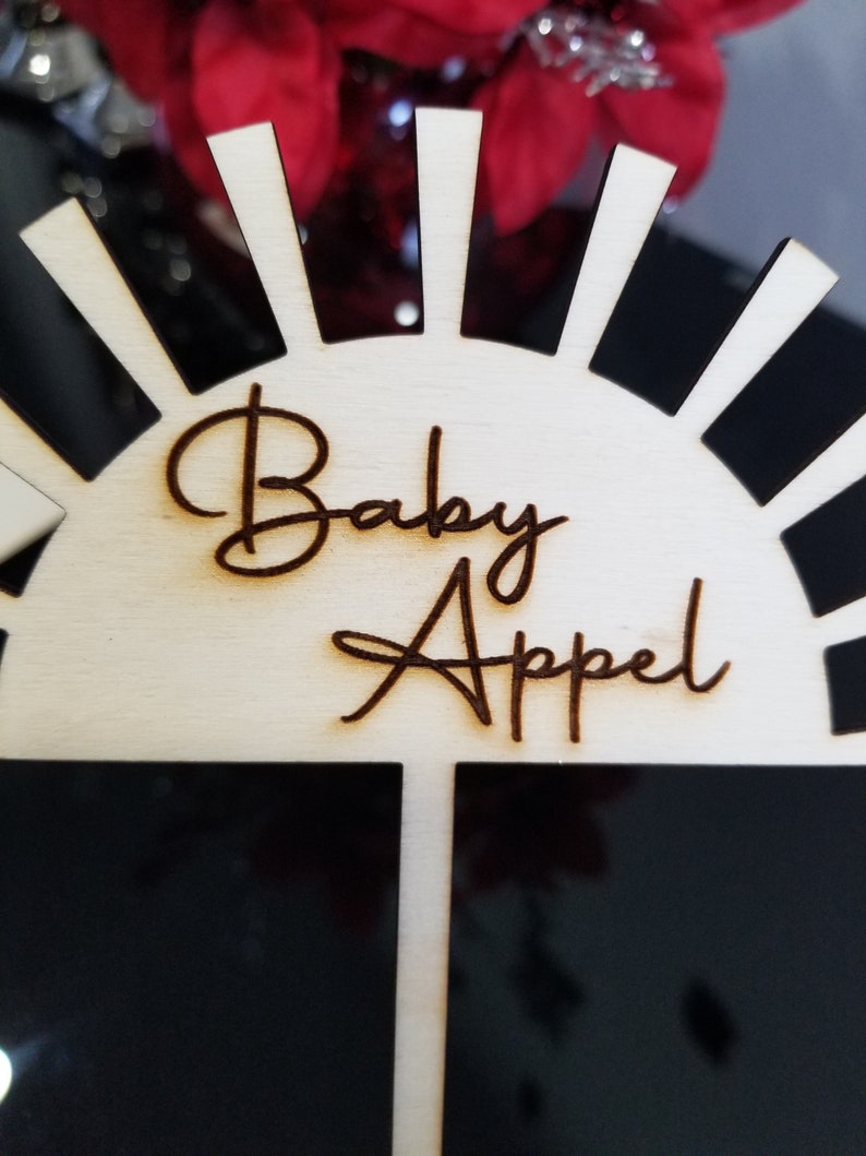 Sun Cake Topper Half Sun Cake Topper Personalized Sun Cake - Etsy