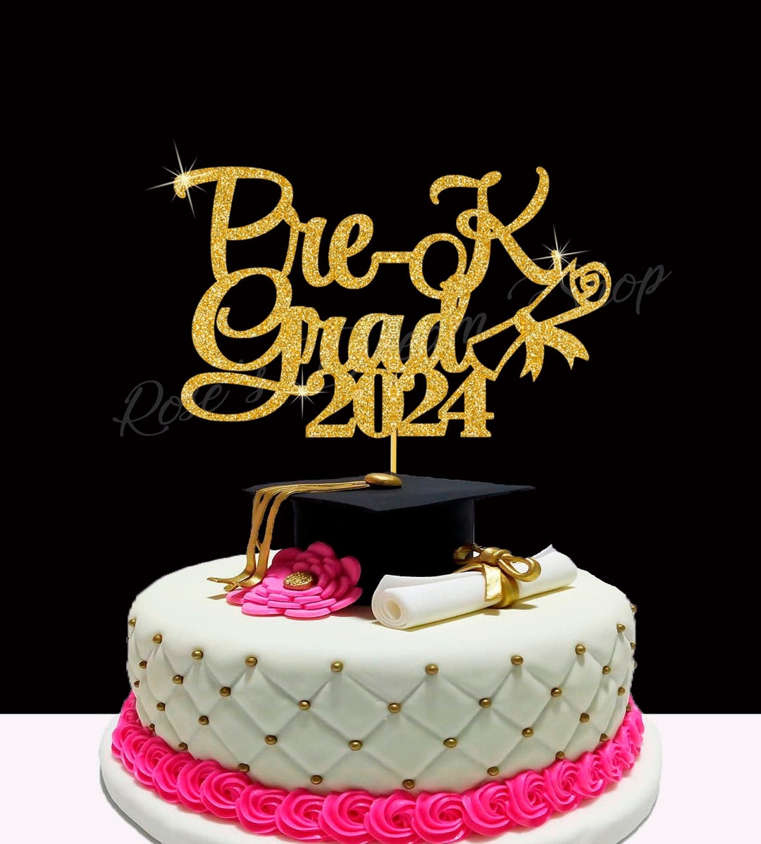 Pre-k Graduation Cake Topper, Pre-kinder Grad Cake Topper, Elementary ...