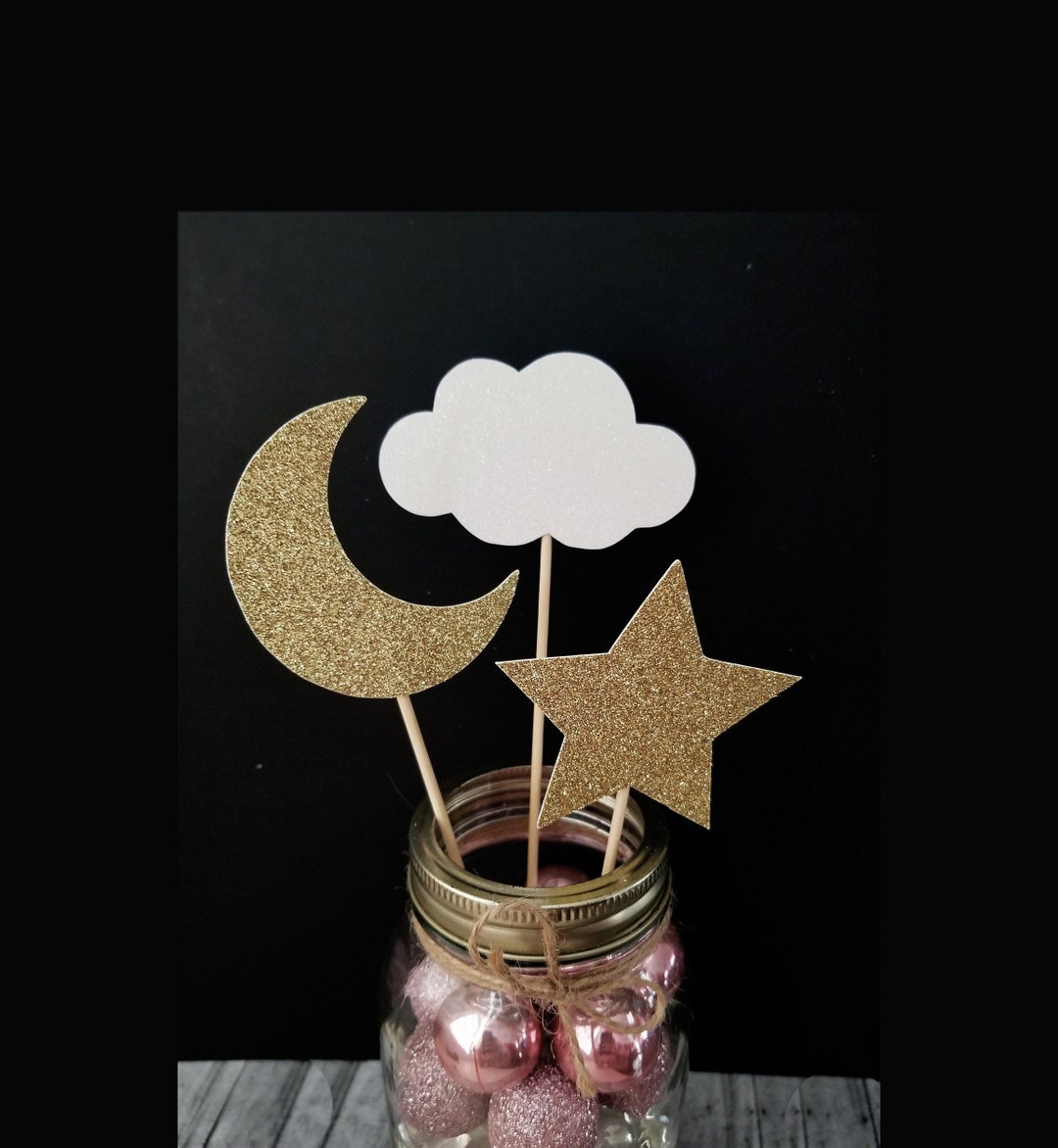 Star Cloud & Moon Centerpiece Picks, Twinkle Twinkle Little Star ...