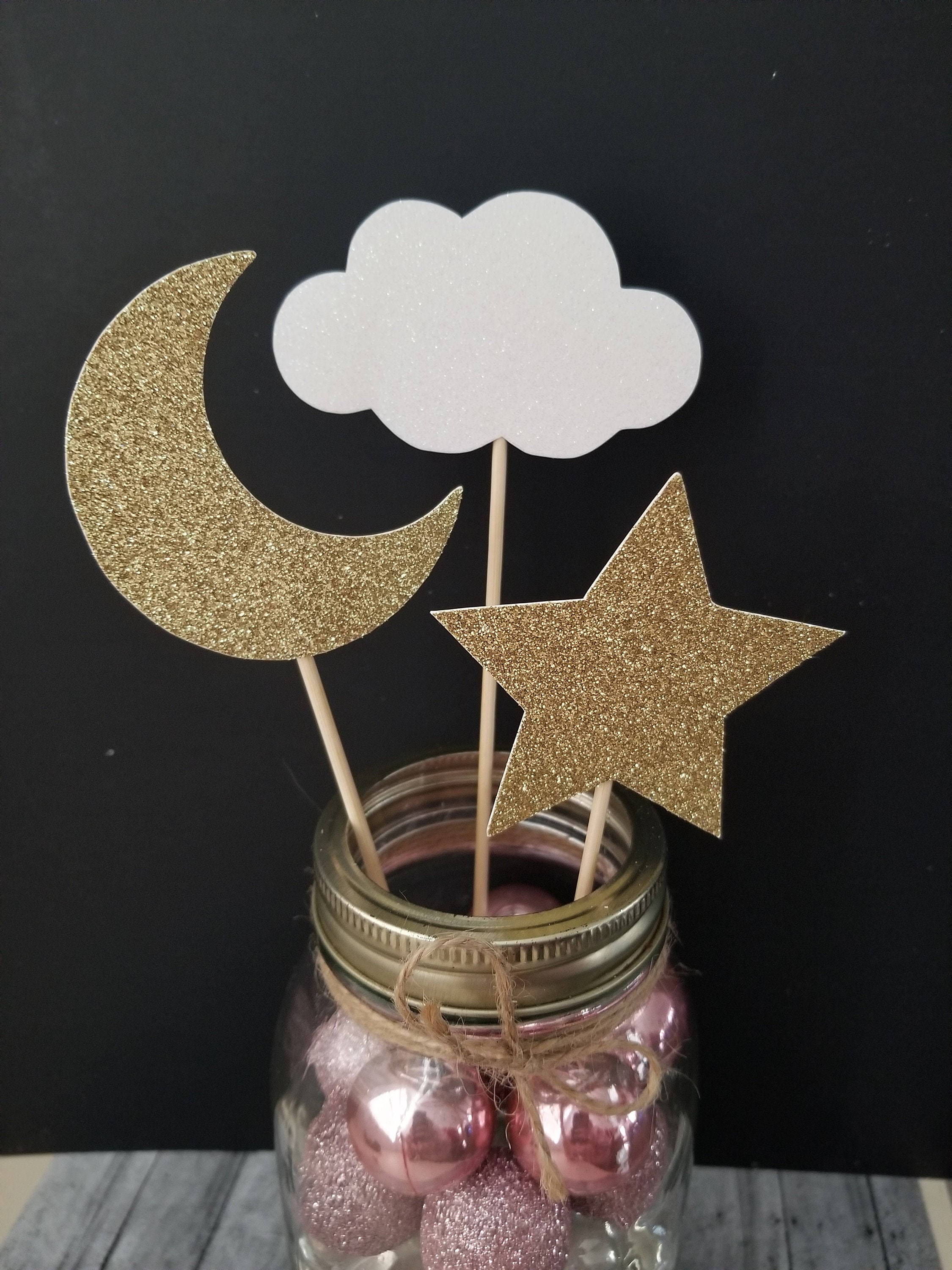 Star Cloud & Moon Centerpiece Picks, Twinkle Twinkle Little Star ...