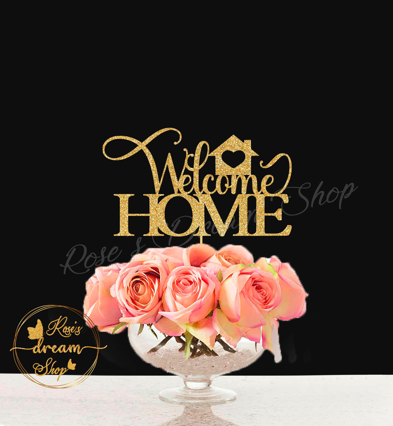 Welcome Home Cake Topper, Welcome Home Party Decor, Welcome Home ...