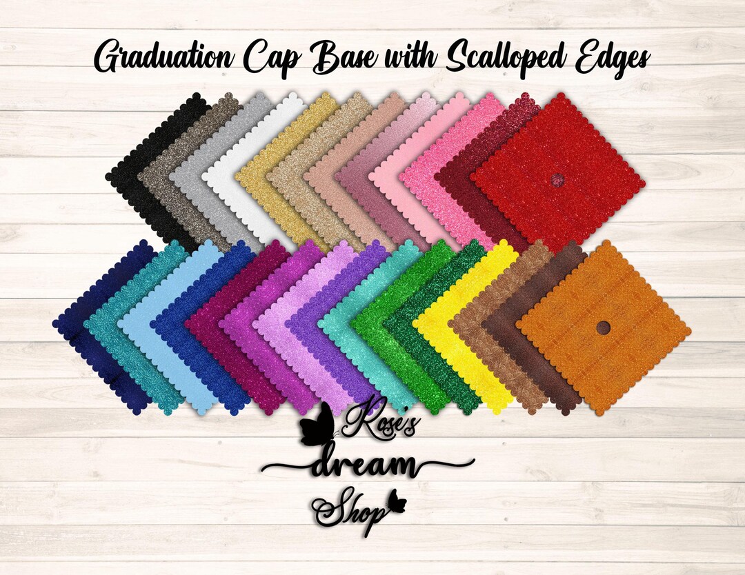 Glitter Graduation Cap Topper Base, Grad Cap Topper Class of 2026 ...