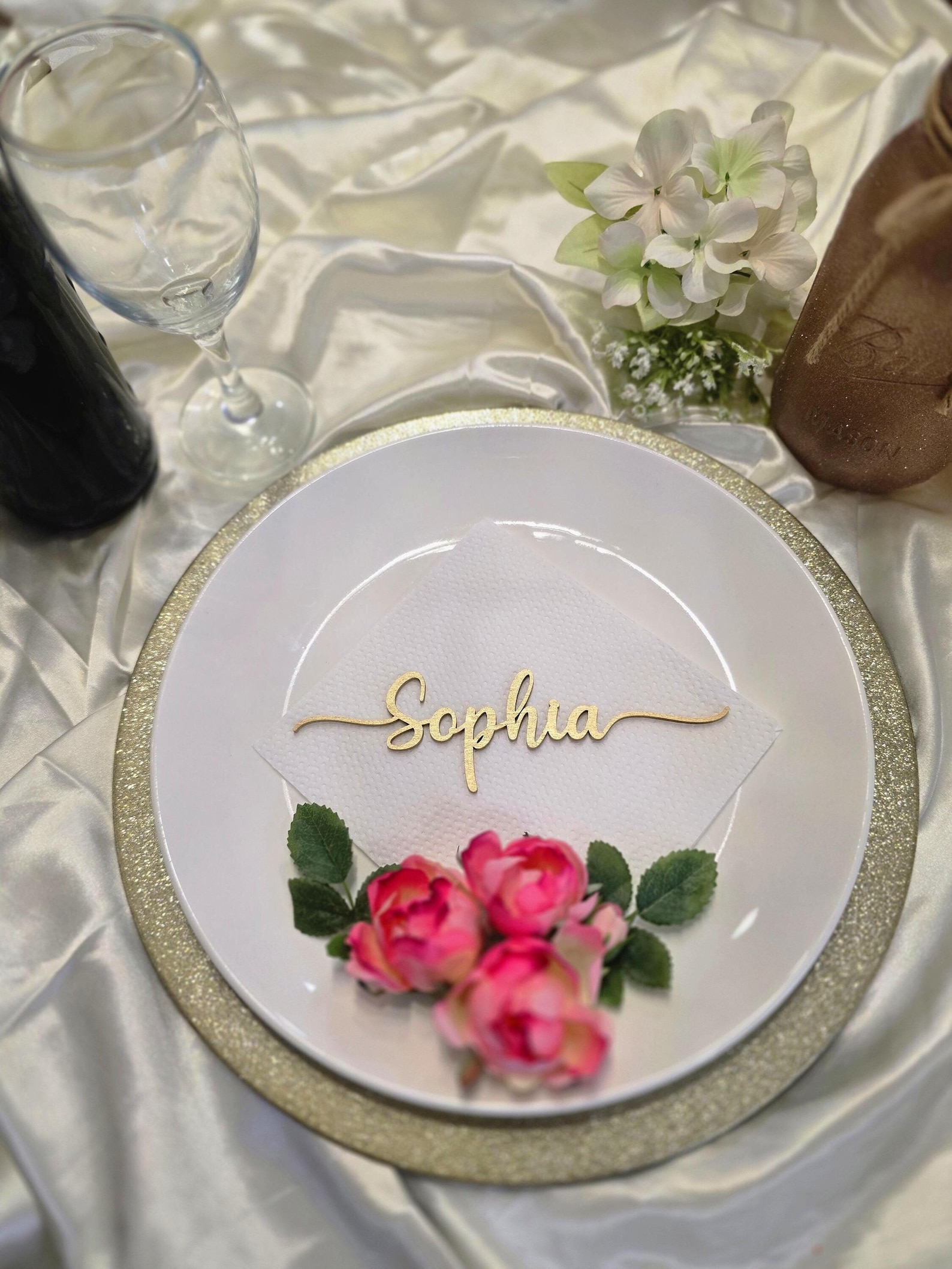 Personalized Wedding Place Cards Wooden Place Cards Name Plates for ...