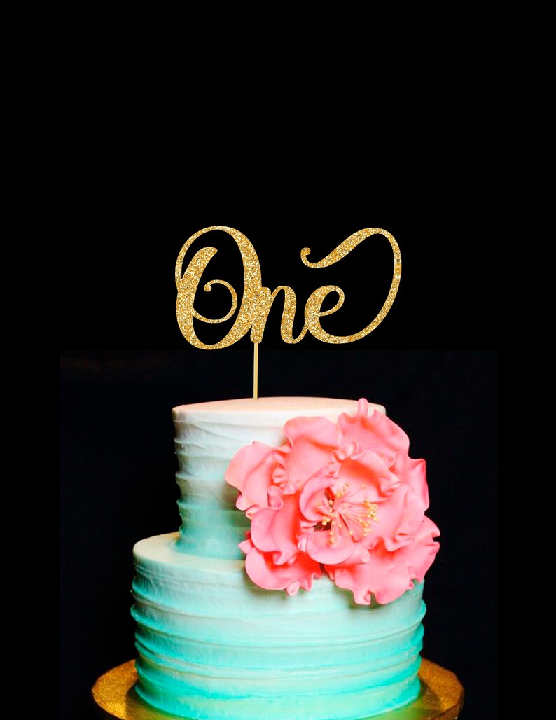 First Birthday Cake Topper ONE Cake Topper 1st Birthday - Etsy