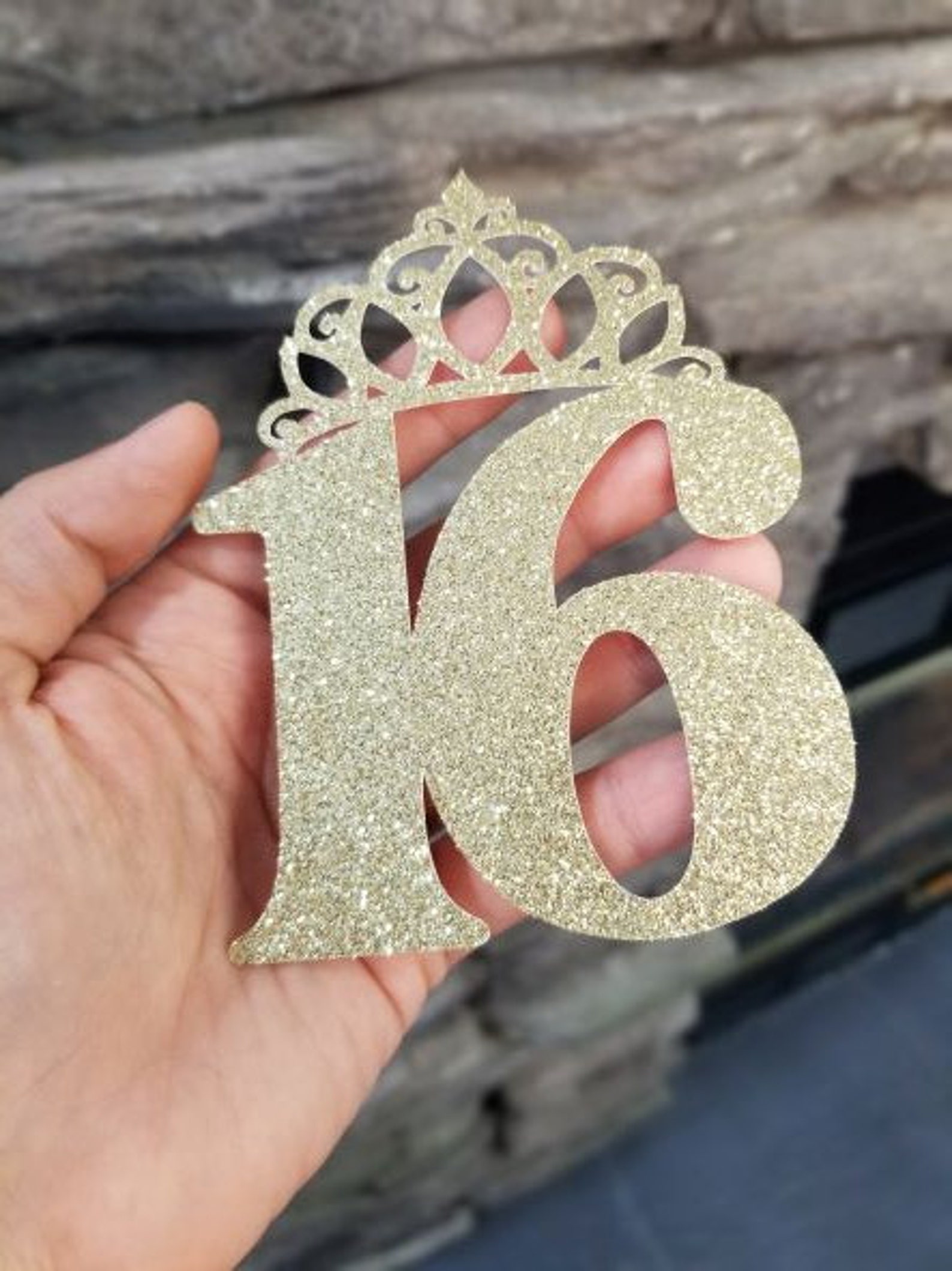 Sweet 16 Tags, 16th Birthday Decorations, 16 Birthday Centerpiece ...