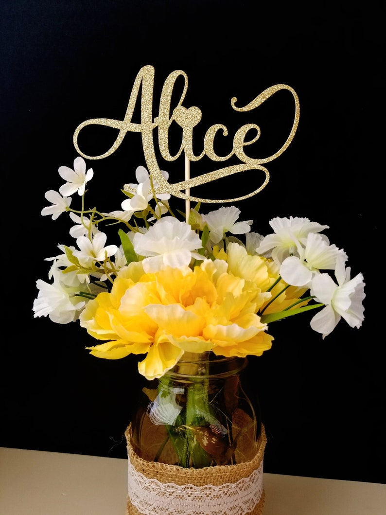 Personalized Name Centerpiece Sticks, Custom Name, Name Sticks, Mason ...