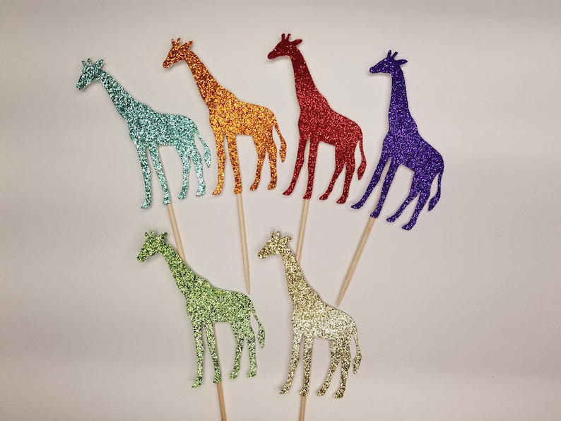 Giraffe Cupcake Toppers, Giraffe Birthday Party, Giraffe Food Picks ...
