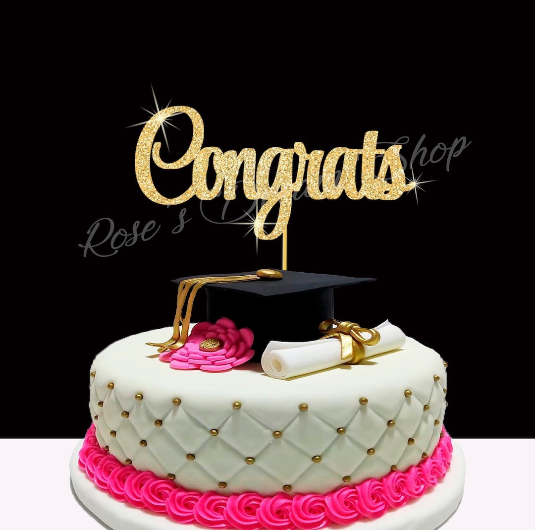 Congrats Cake Topper, Class of 2024 Graduation Cake Topper, Congrats ...