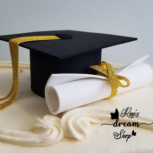 Graduation Cap Cake Topper - Etsy