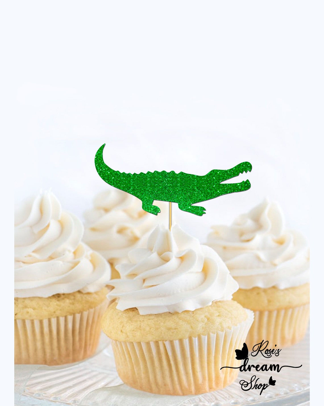 Alligator Cupcake Toppers, Crocodile Cupcake Toppers, Alligator ...