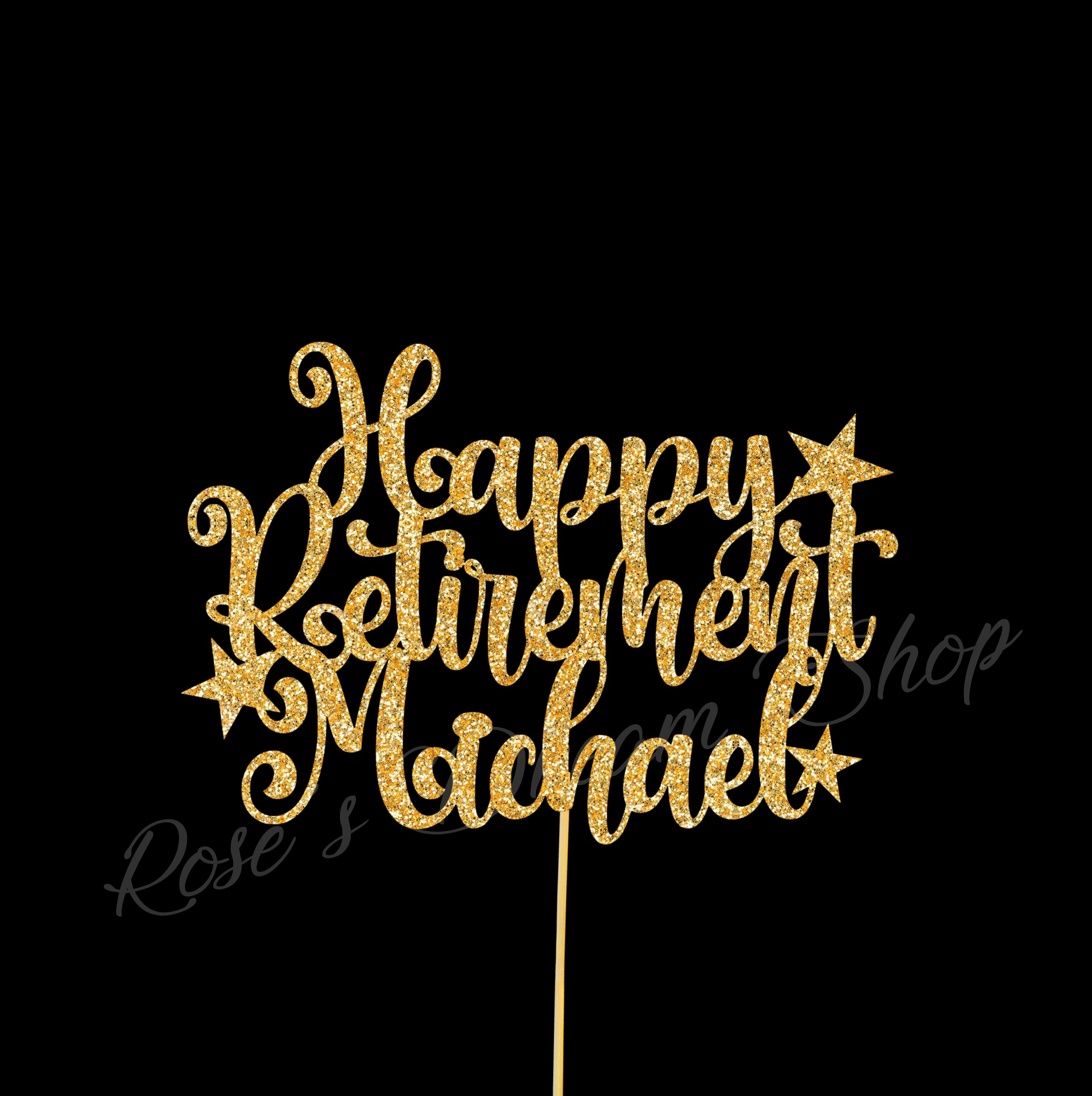 Retirement Cake Topper Happy Retirement Cake Topper - Etsy