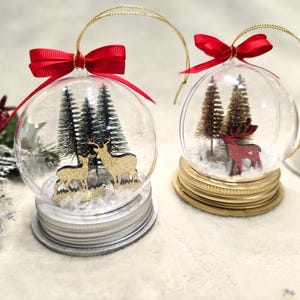 Custom Snow Globe Ornament Personalized Christmas Ornament Gifts Globe ...