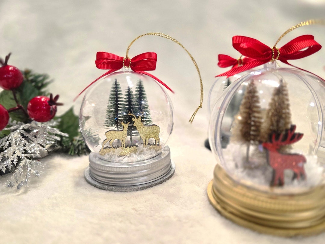 Personalized Snow Globe Ornament Custom Christmas Ornament Gifts Globe ...