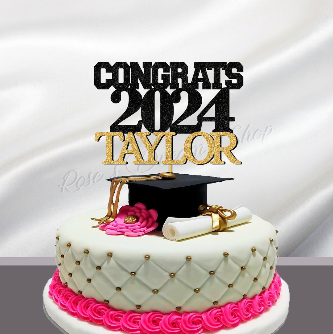 Personalized Graduation Cake Topper Class of 2025, Personalized Cake ...