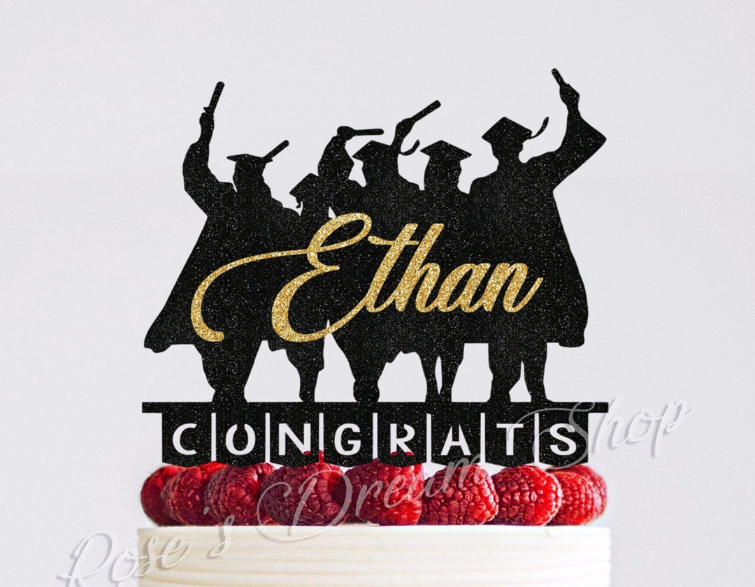 Custom Graduation Cake Topper Class of 2025 Personalized Cake Topper ...