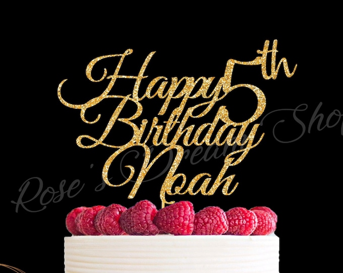 Half Birthday Cake Topper Half Year Cake Topper 1/2 Birthday - Etsy