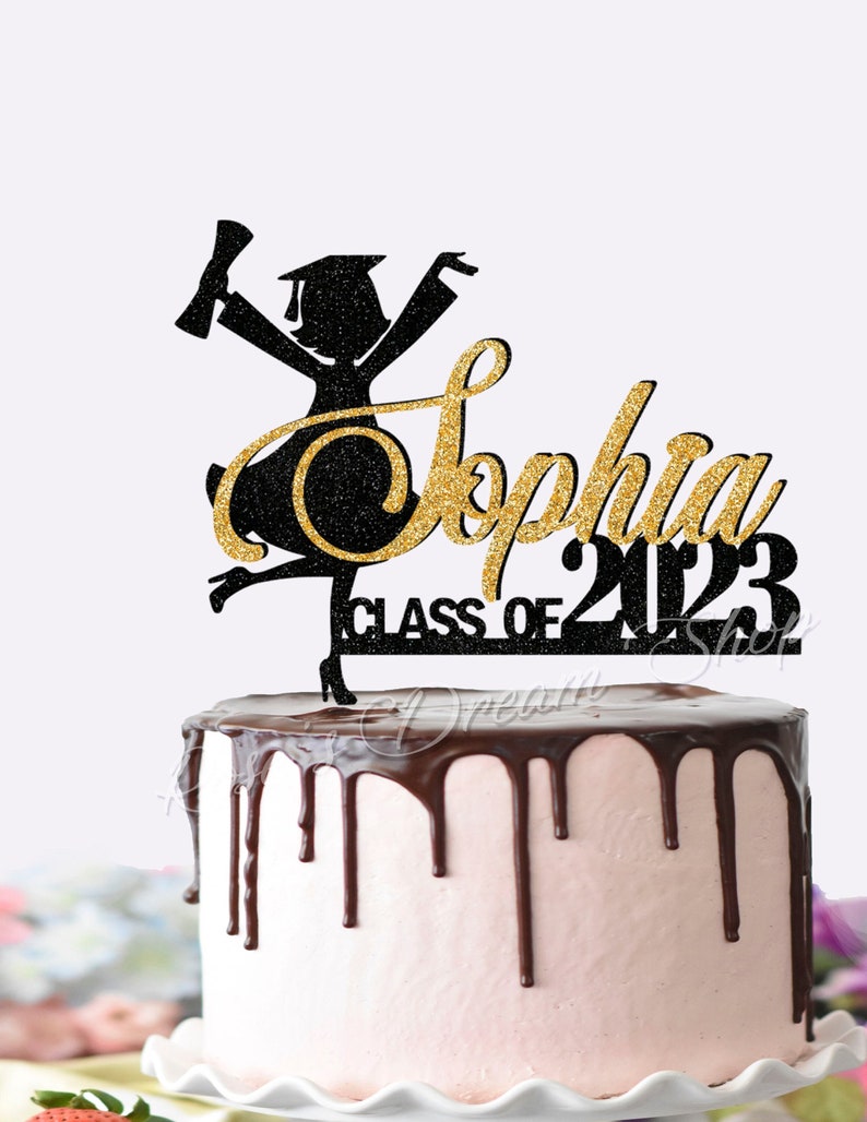 Class of 2026 Grad Cake Topper, Custom Graduation Cake Topper ...