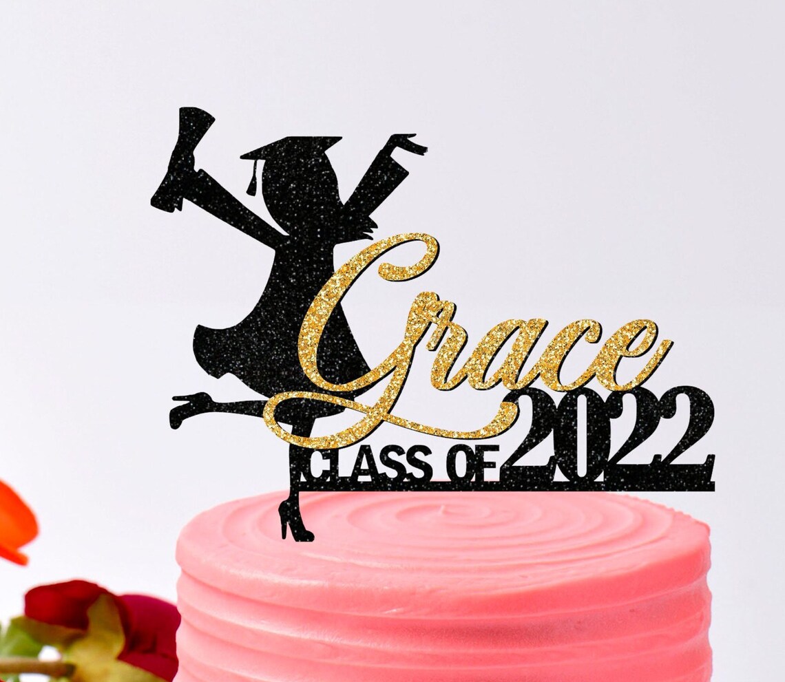 Personalized Graduation Cake Topper Class of 2022 | Etsy