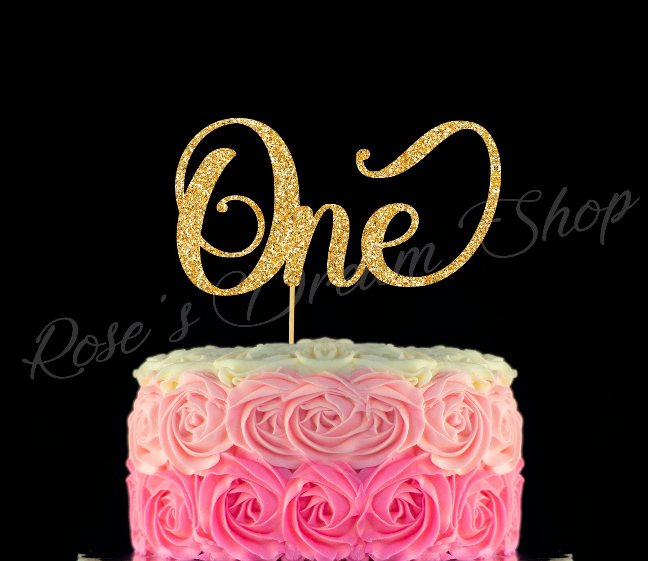 First Birthday Cake Topper ONE Cake Topper 1st Birthday - Etsy