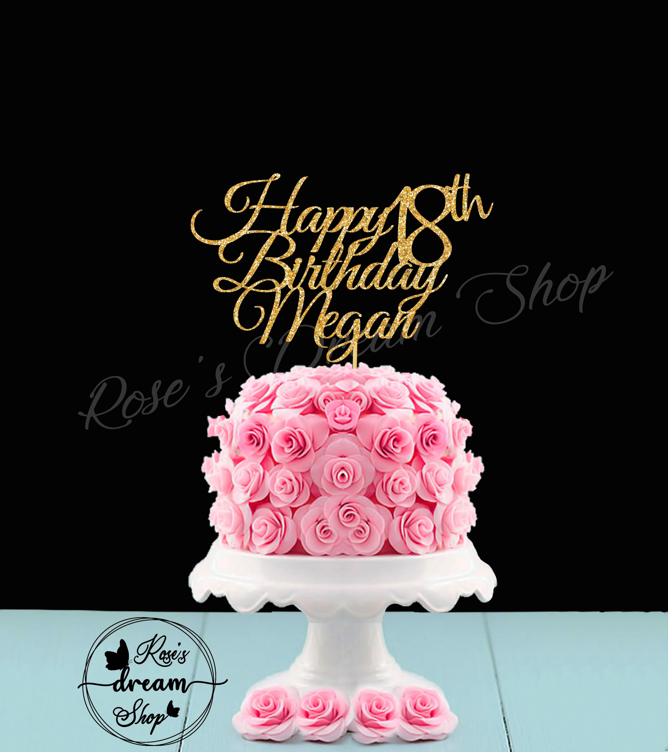 18th Birthday Cake Topper Personalized Birthday Cake Topper | Etsy