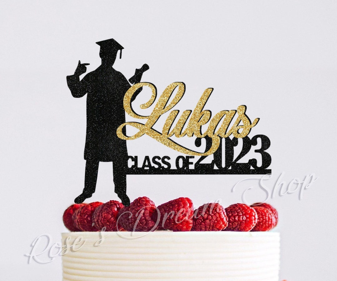 Personalized Graduation Cake Topper Class of 2023, Custom Cake Topper ...