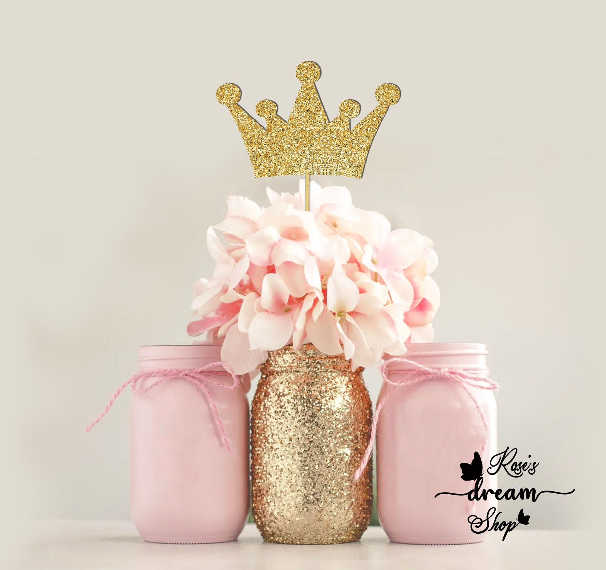 Crown Picks, Princess Crown, Prince Crown, Crown Centerpiece, Glitter ...
