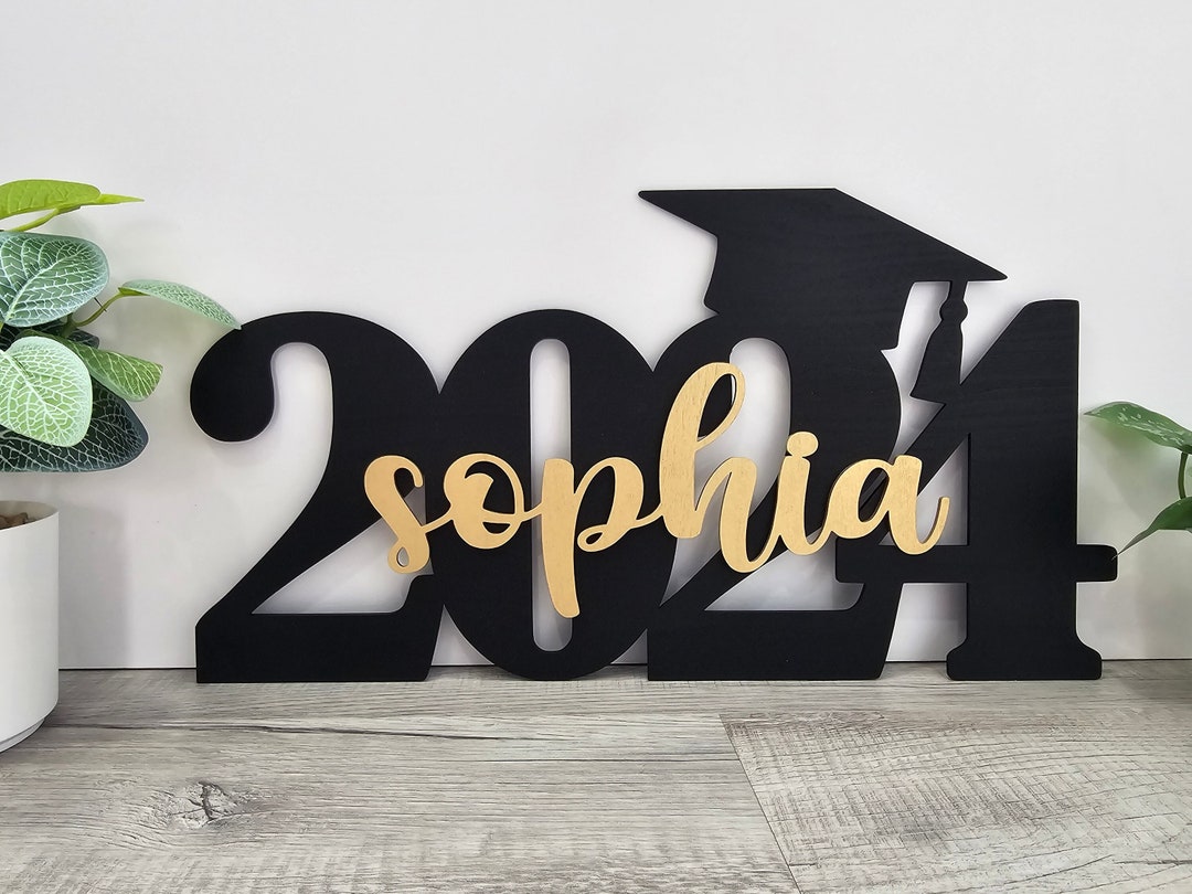Custom Grad Name Sign 2025, Graduation Gift, Graduation Wood Sign ...