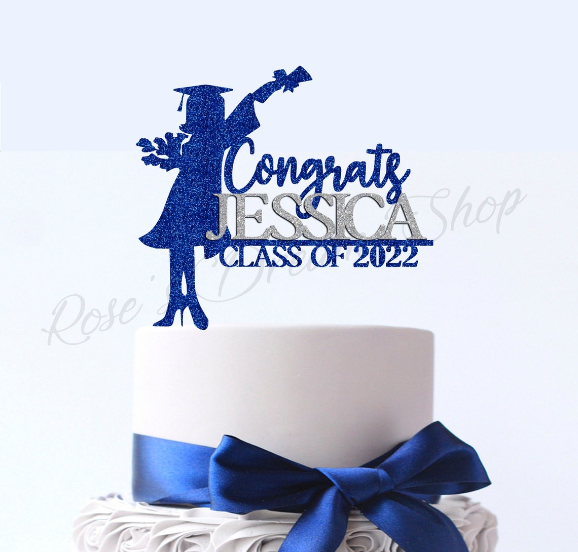 Custom Graduation Cake Topper Class of 2023 Personalized Cake - Etsy