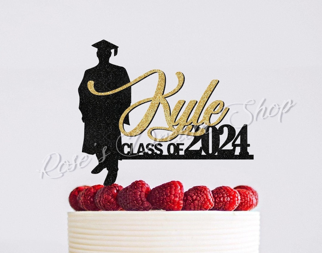 Personalized Graduation Cake Topper Class of 2025, Personalized Cake ...
