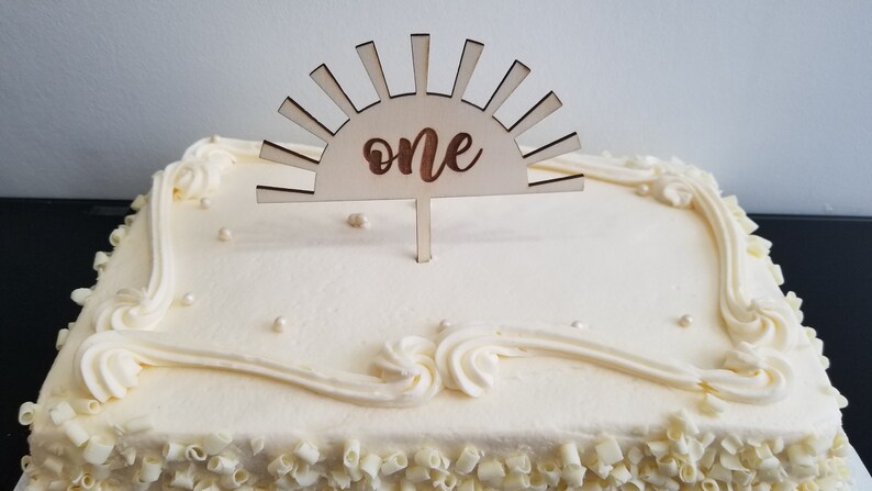 Half Sun Cake Topper, First Birthday Cake Topper, Sun Cake Topper ...