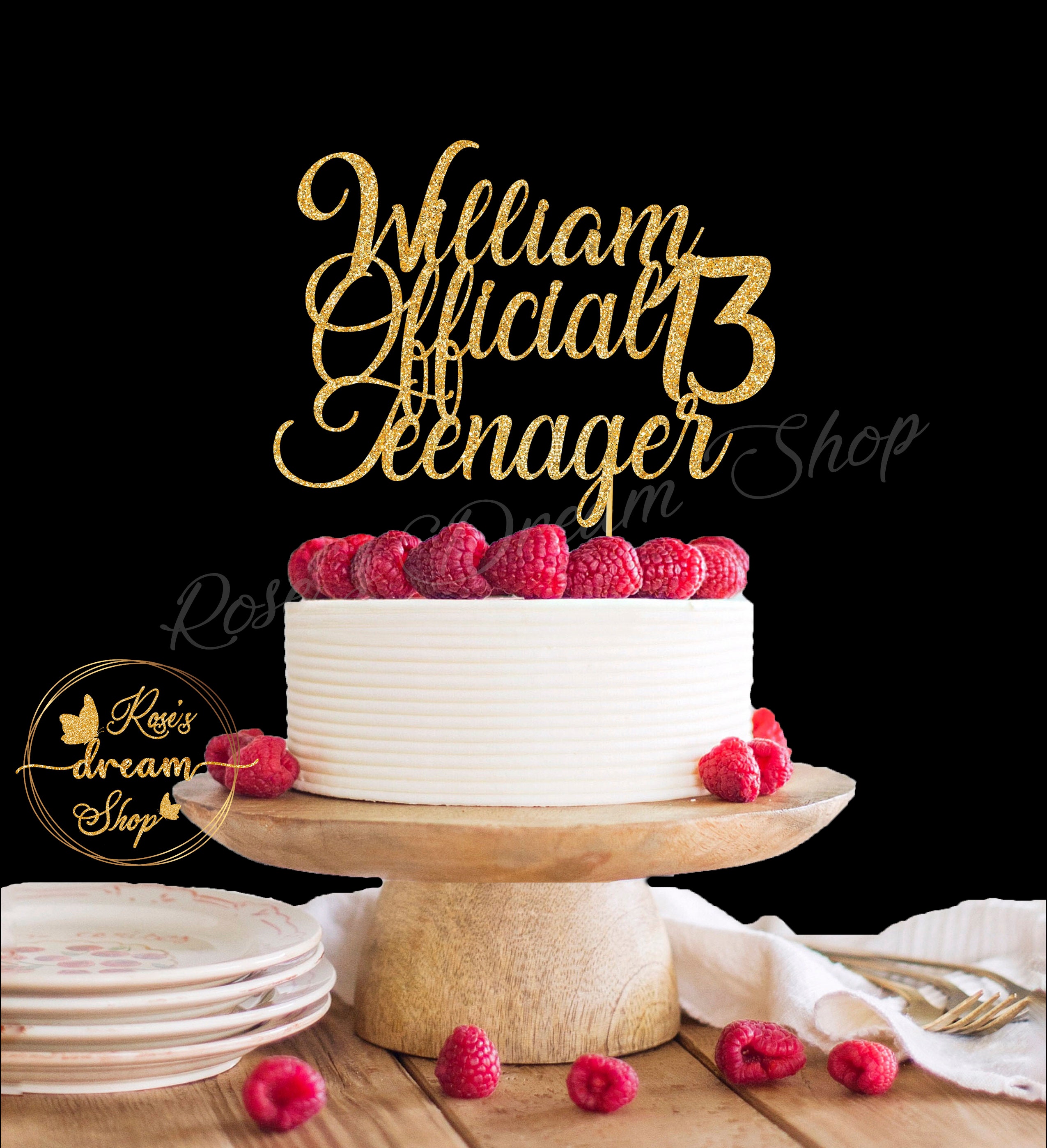 Custom 13th Birthday Cake Topper Party Decorations Any Name - Etsy UK