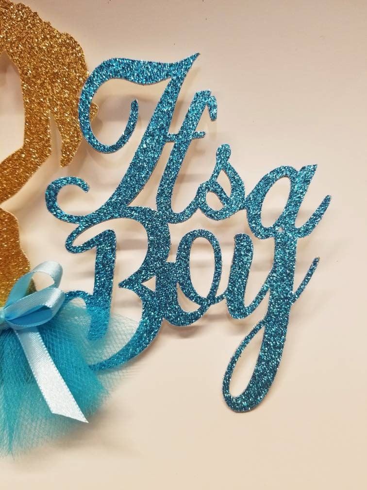 Its a Boy Cake Topper Gender Reveal Party Decor Baby Shower | Etsy