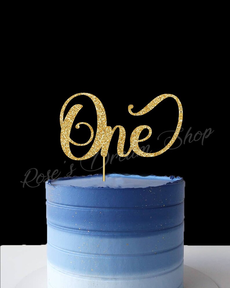 First Birthday Cake Topper ONE Cake Topper 1st Birthday - Etsy