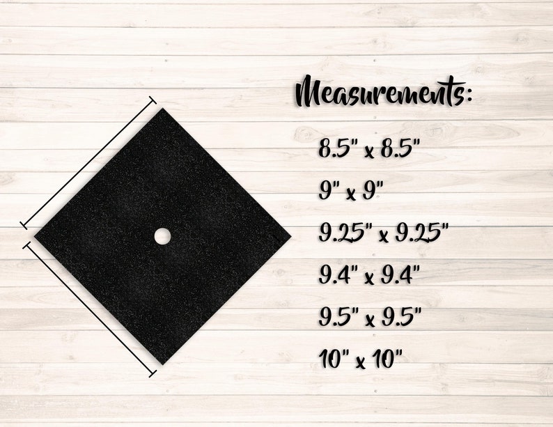 Glitter Graduation Cap Topper Base Grad Cap Topper - Etsy