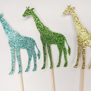Giraffe Cupcake Toppers, Giraffe Birthday Party, Giraffe Food Picks ...
