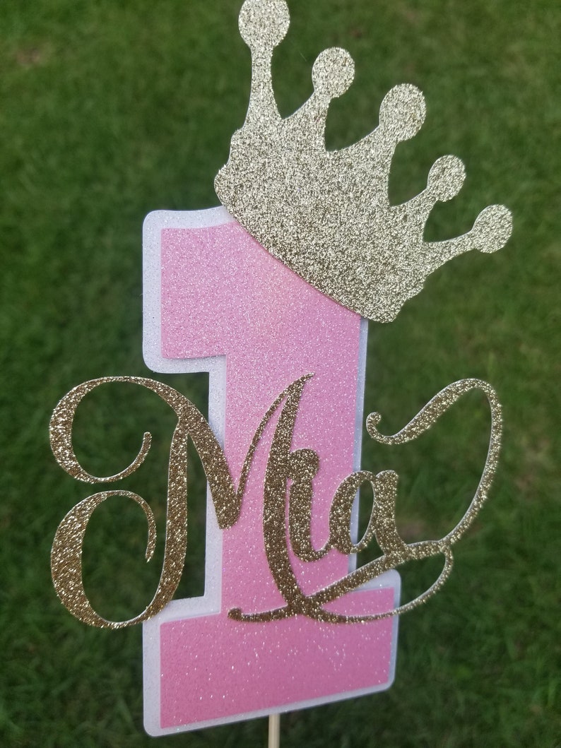 1st Birthday Cake Topper One Cake Topper Girls 1st Birthday - Etsy