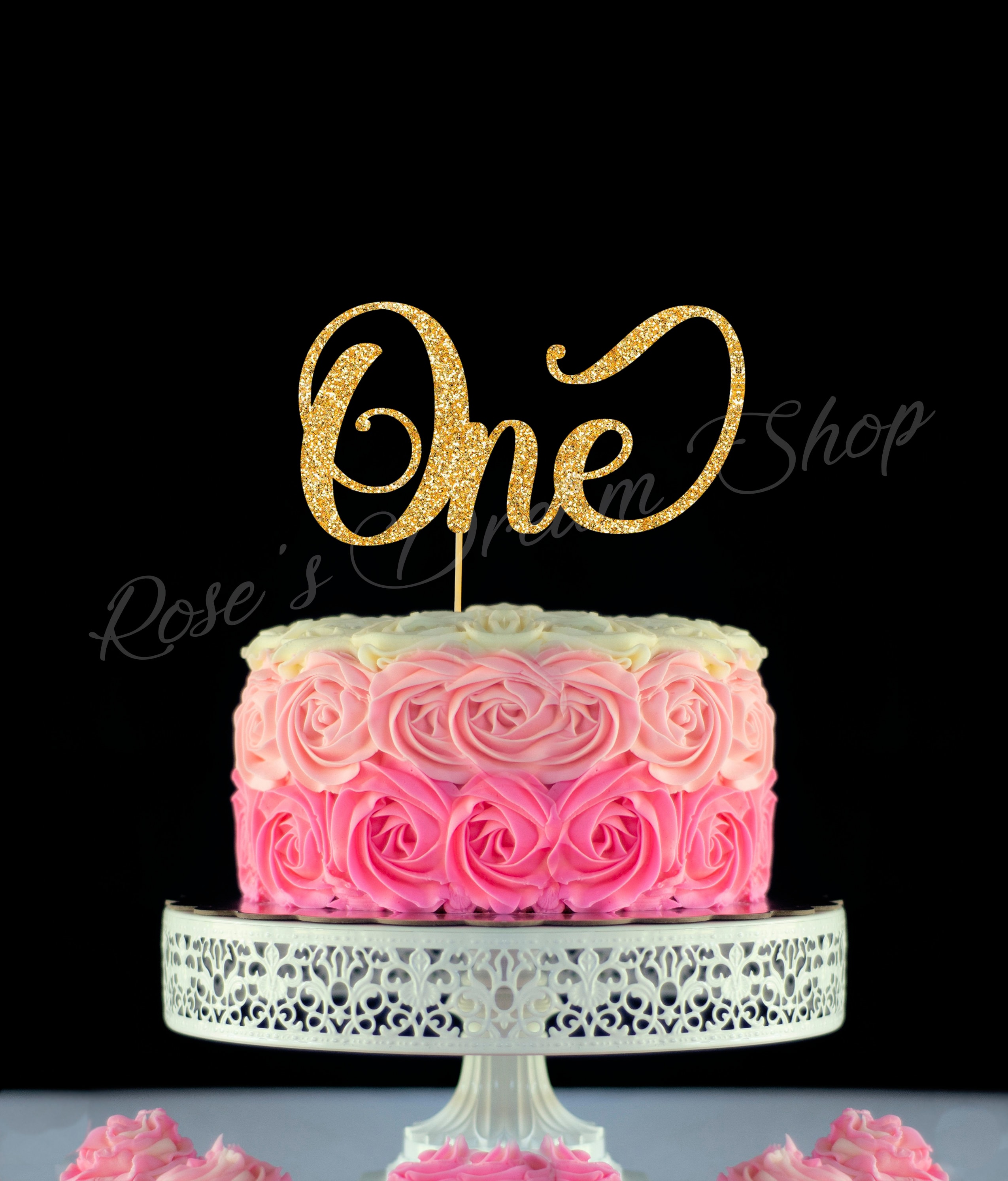 First Birthday Cake Topper ONE Cake Topper 1st Birthday - Etsy