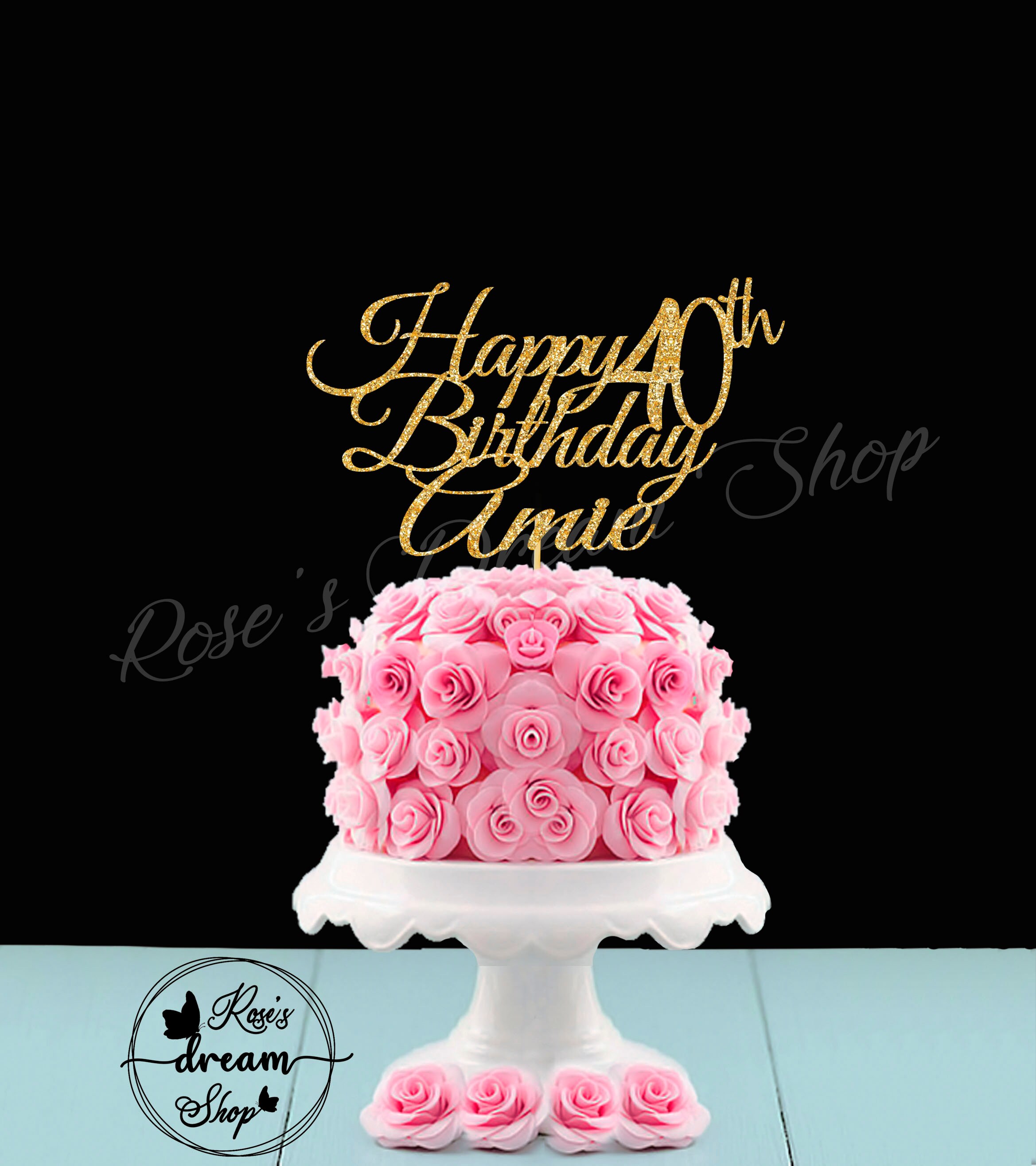 5th Birthday cake topper Personalized Birthday cake topper | Etsy