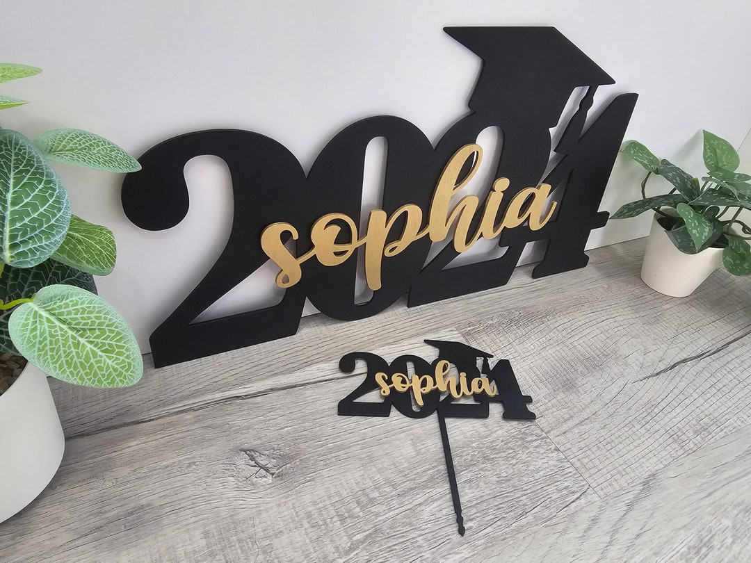 Personalized Name Grad Sign 2024, Graduation Gift, Grad Name Sign 2024 ...