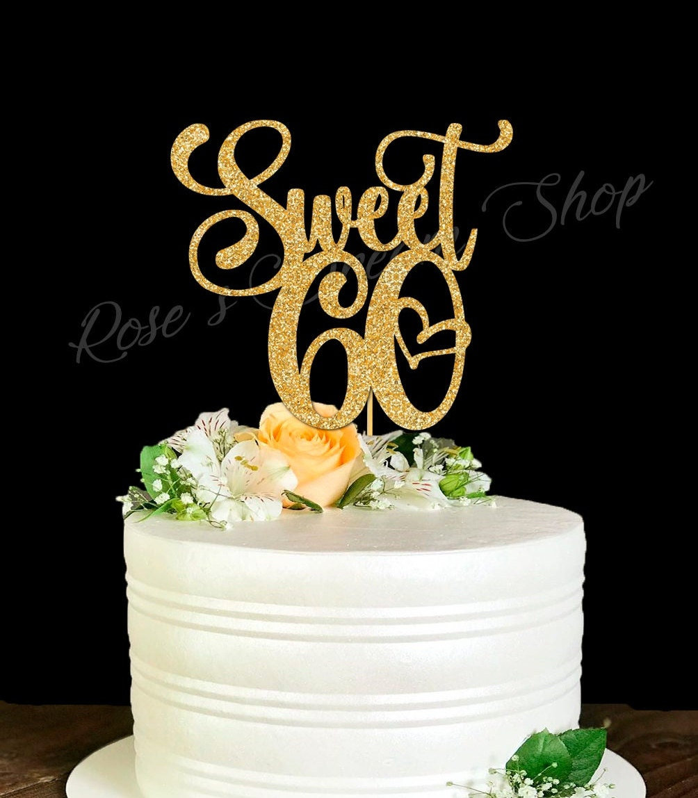 Sweet 60 Cake Topper 60th Birthday Cake Topper Sixty Cake - Etsy