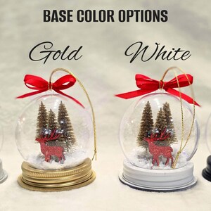 Personalized Snow Globe Ornament Custom Christmas Ornament Gifts Globe ...
