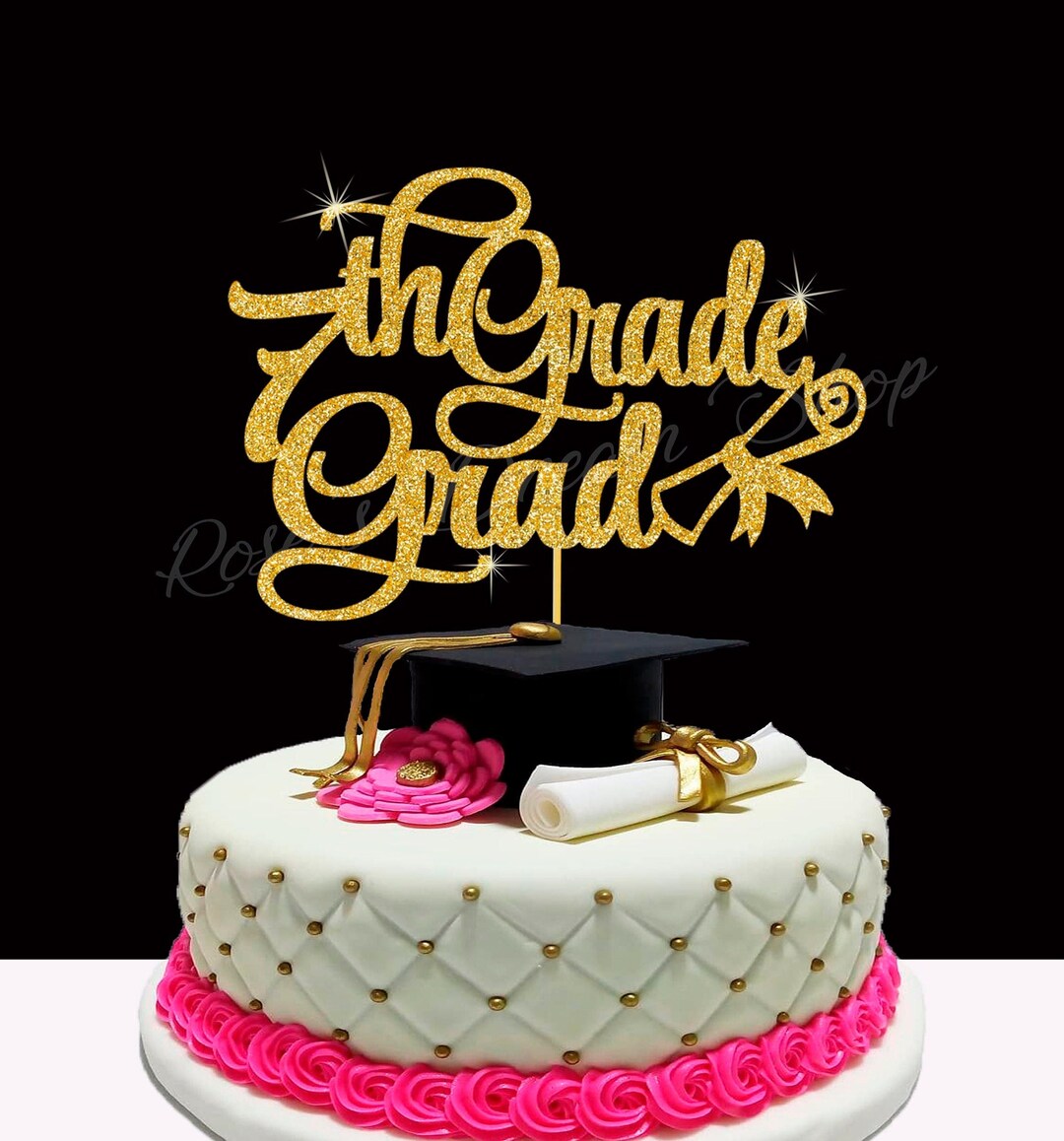 7th Grade Grad Cake Topper, Elementary School Grad Party, 7 Grade ...