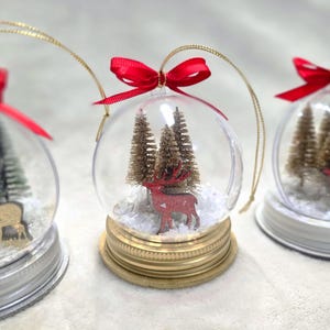 Personalized Snow Globe Ornament Custom Christmas Ornament Gifts Globe ...