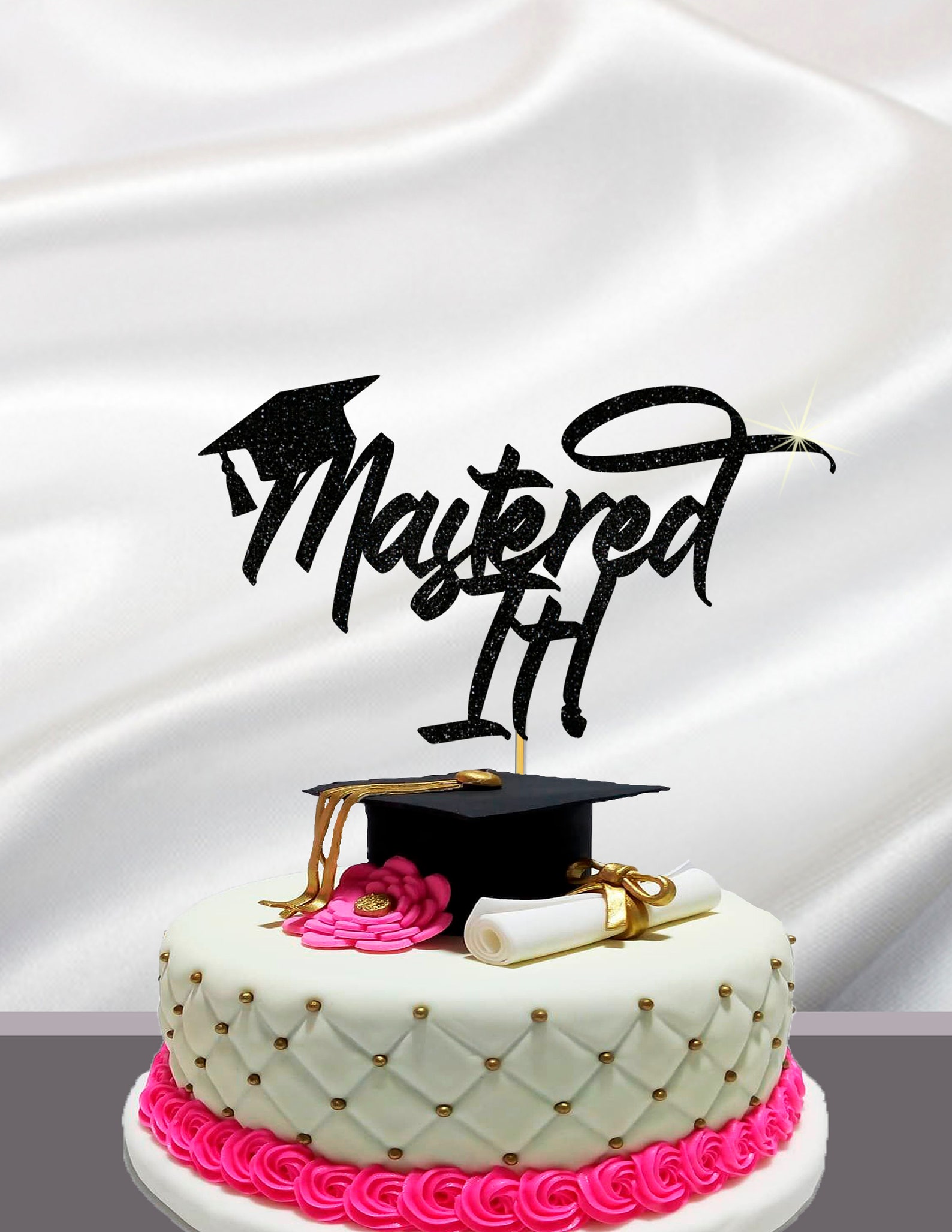 Mastered It Cake Topper, Masters Graduation Party Decorations ...