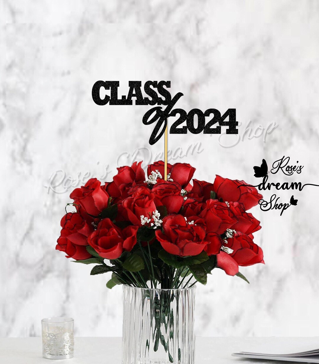 Class of 2024 Graduation Centerpiece, Graduation Centerpiece Stick 2024 ...