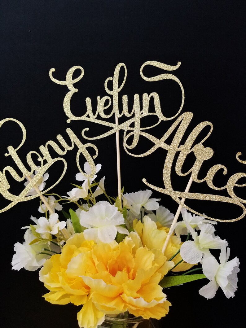 Personalized Name Centerpiece Sticks Custom Name Name - Etsy